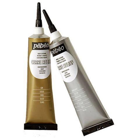 À l Échelle du Monde Cerne Relief Vitrail de Pébéo 37ml Option de Couleur