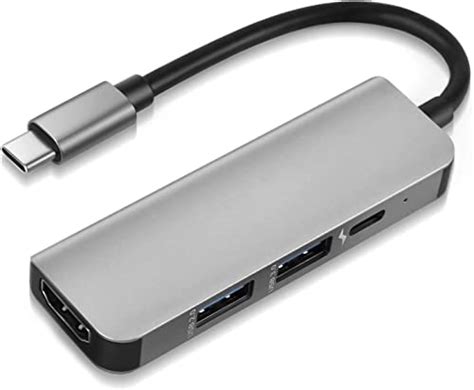 Hakdsy Usb C Hubultra Slim 4 In 1 Type C Hub Portable Multiport