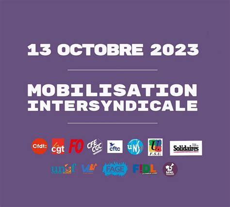 Mobilisation Du 13 Octobre Toutes Et Tous Mobilisés Pour Faire