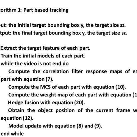 pipeline of our tracking algorithm download scientific diagram