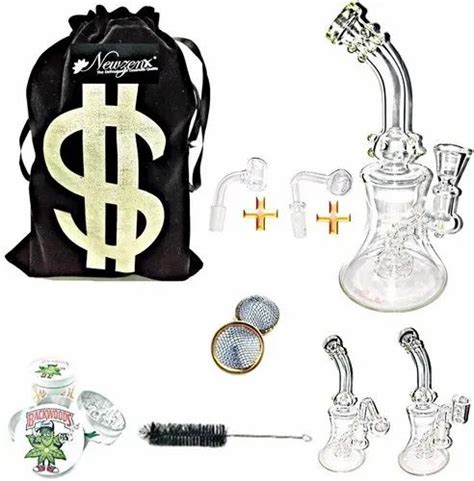 Newzenx Glass Showerhead Bong 9 Inch Star Beads Bong For Oil Honey Meth Weed All In One Bong At