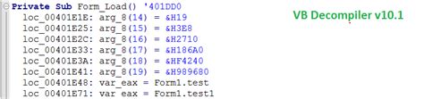 Vb Decompiler New Age Of Native Code Decompilation