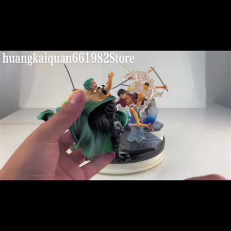 Hot One Piece 10cm Anime Figure Gk Roronoa Zoro Three Blade Sa Maximum