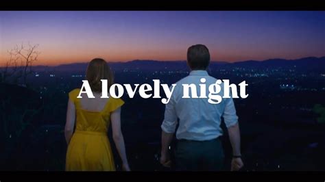 너랑 있기엔 이 풍경이 너무 아깝다😤 A Lovely Night La La Land Ost [가사 가사해석 Lyrics] Youtube