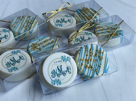 Personalized Wedding Oreos Wedding Cookies Chocolate Covered Etsy