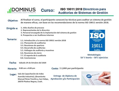 Curso De Auditorias Internas Bajo La Norma Iso 19011 Pdf