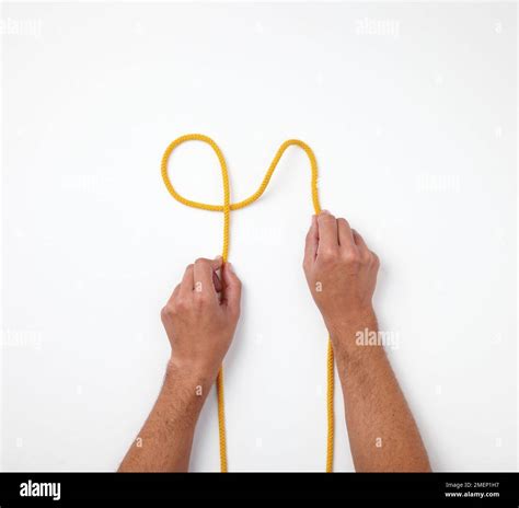 Clove Hitch Simple Binding Knot Step Stock Photo Alamy
