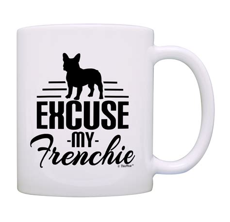 Thiswear French Bulldog Mug Excuse My French Bulldog Frenchie Funny