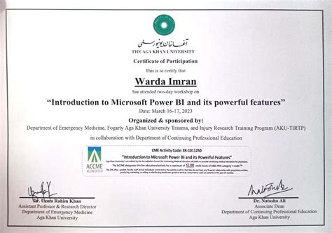 Warda Imran Muallim On Linkedin Microsoft Powerbi Aku