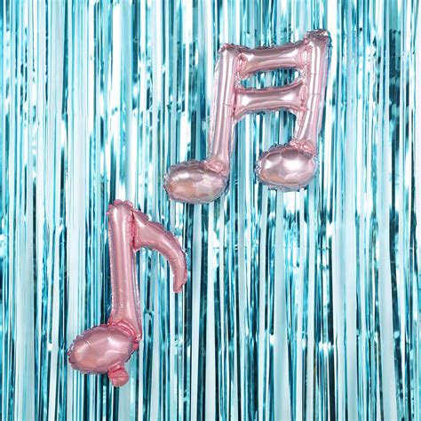 Balsacircle 3 Feet X 8 Feet Metallic Foil Fringe Shiny Curtain Blue