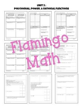 Polynomial Power And Rational Functions Assessments PreCalculus Unit 2