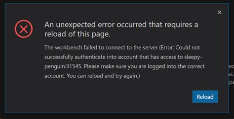 The Workbench Failed To Connect To The Server · Issue 7046 · Microsoft