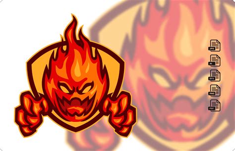 Fireball Esport Mascot Graphic By Wagz Dsgn · Creative Fabrica
