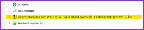 HydraCARDs When Opening HydraVIEW As Stand Alone Via HydraCALC Or Via HydraLIST Nothing