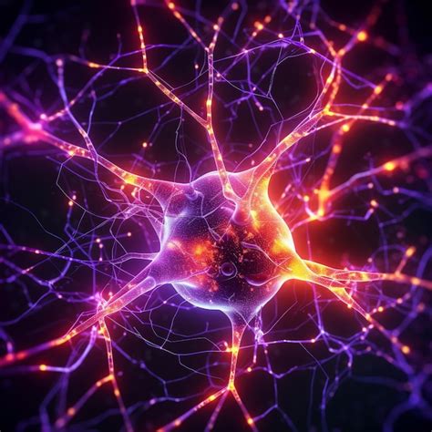 Premium Ai Image Brain Intricate Neural Web Complex Nervous System Closeup Of Cell Highlight