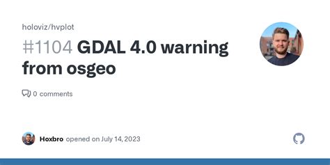 Gdal 40 Warning From Osgeo · Issue 1104 · Holovizhvplot · Github