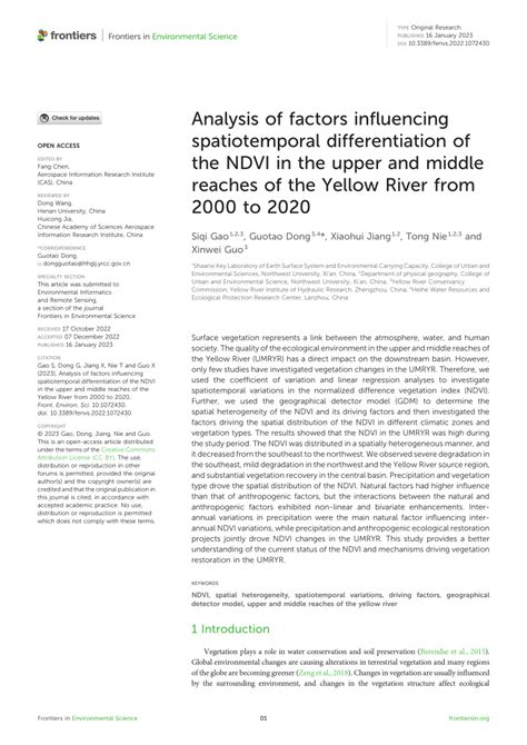 Pdf Analysis Of Factors Influencing Spatiotemporal Differentiation Of