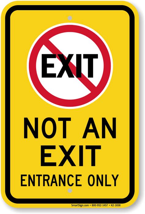 No Exit Sidewalk Sign Portable Stop Signs