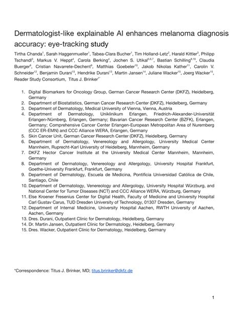 Pdf Dermatologist Like Explainable Ai Enhances Melanoma Diagnosis