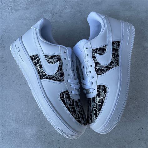 Custom AIR FORCE 1 Christian D Black Grey TA Customs
