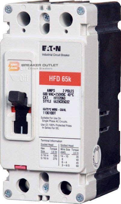 Hfd2050 65k Rated Series C Eaton Cutler Hammer Circuit Breaker