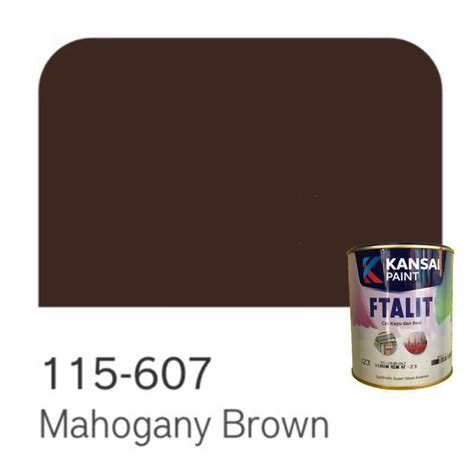 Jual Cat Kayu And Besi Kansai Ftalit Warna Gloss 1 Kg Mahagony Brown Di