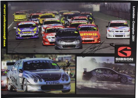 Signed Lowndes And Crompton 2001 Ford Poster