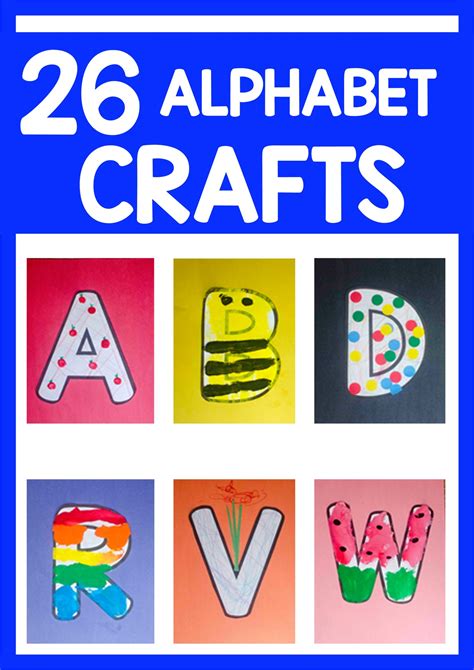 Craft Ideas For Alphabet Letters