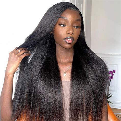 Wear Go Wig Kinky Straight Hair Glueless Ready To Wear Wigs For Blac