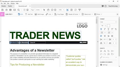 Edit Text In Acrobat Pro DC Instructions And Video Lesson