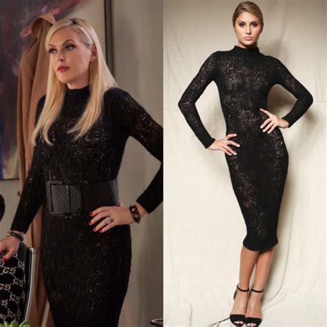 Dynastys Alexis Carrington Stuns In Natalia Fedner Skin Tight Knit Dress