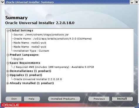 Installation Of Oracle 9i Real Application Cluster Rac Software