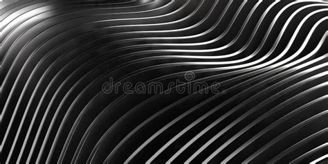 Abstract Metallic Wave Patterns For Modern Interior Design Stock Illustration Illustration Of
