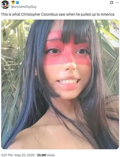 Who Is The Girl In The What Christopher Columbus Saw Meme The Dark