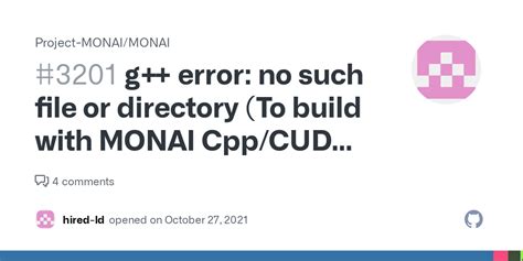 G Error No Such File Or Directory To Build With MONAI Cpp CUDA