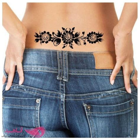 طرح تاتو روی کمر دخترانه آناهید