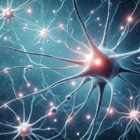 neuron cells building a neural network premium ai generated image
