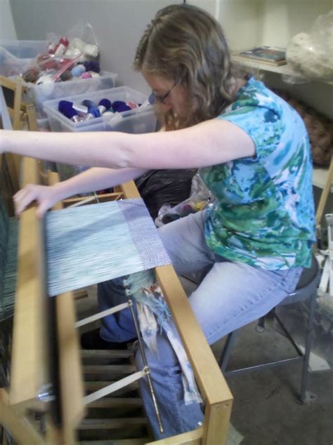 One Of My Fiber Babes Weaving