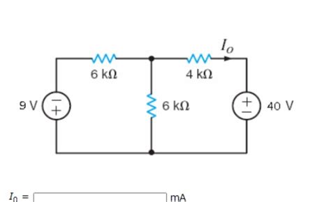 Solved Find Io In The Network In The Figure Using Mesh