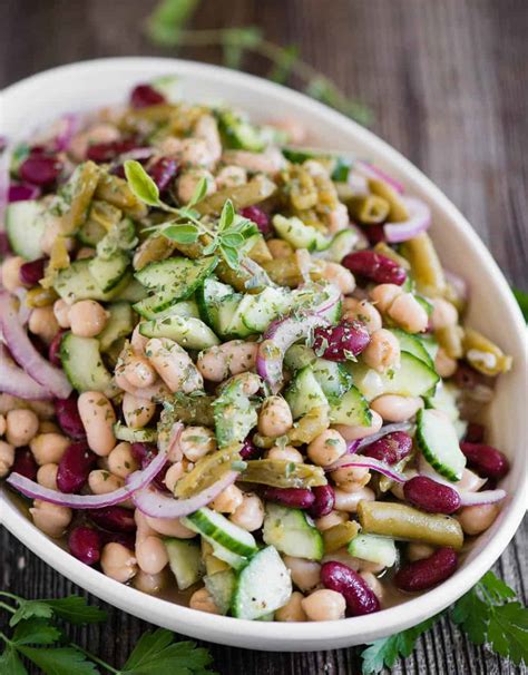 Three Bean Salad Recipe Actually Four Bean Self Proclaimed Foodie