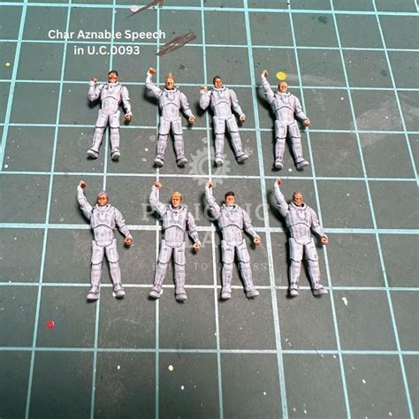 3d printed char aznable speech in uc0093 1 100 gundam scene etsy