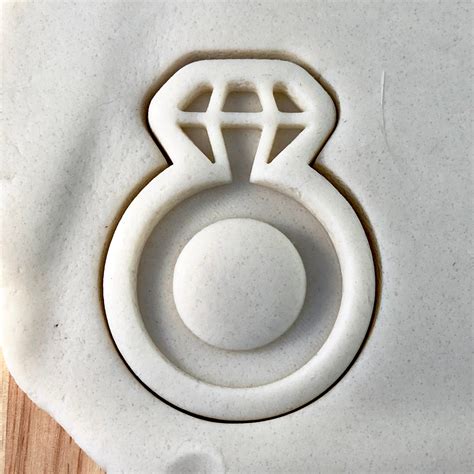 Engagement Ring Diamond Cookie Cutter Cute Cutter Etsy