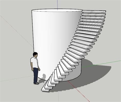 Bend Stairs To Curved Wall Sketchucation