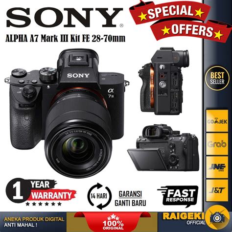 Jual SONY ALPHA A7 Mark III / A7 Mark 3 Kit FE 28-70mm - Garansi Resmi ...