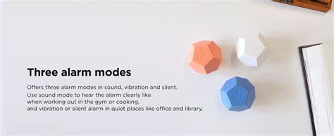 Mooas Dodecagon Time Ball Rechargeable Mini Timer Blue 11 Preset Times Desk