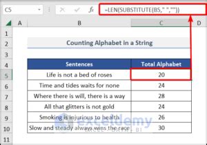 How To Count Alphabet In Excel Sheet Easy Methods