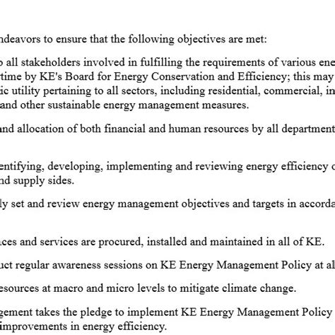 A Snapshot Of The Companywide Energy Management Policy Download