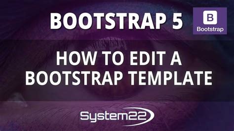 Bootstrap 5 How To Edit A Bootstrap Template YouTube