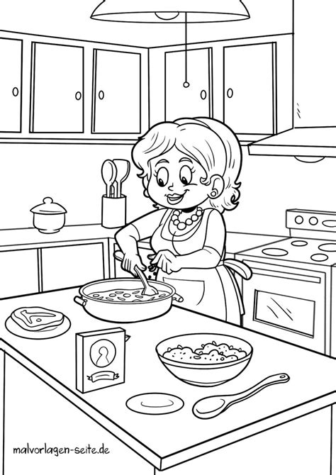 Ausmalbilder Kochen Ausmalbild Kostenlos Herunterladen