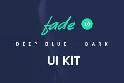 Fade App UI Kit Free Design Resources